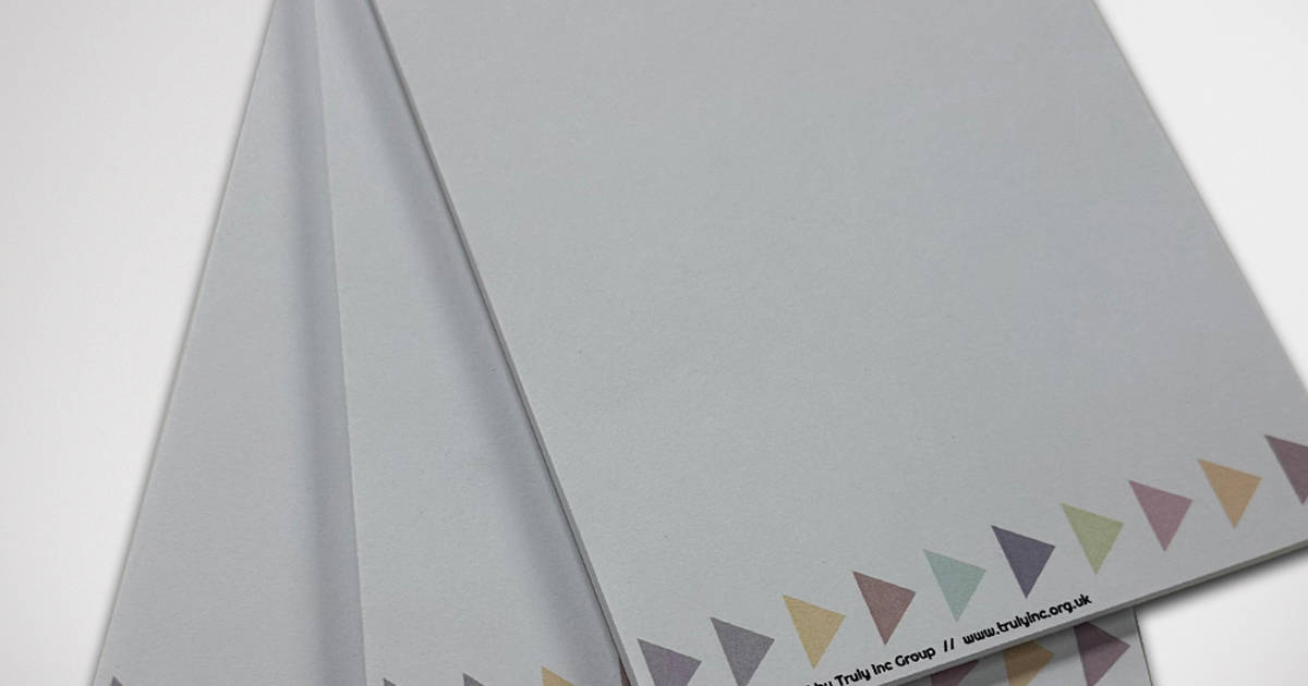 Glued Personalised Notepads | Secprint