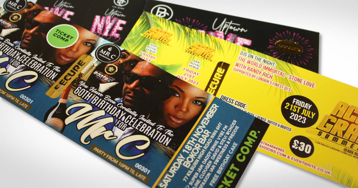 Event Ticket Printing | Create Your Own Tickets | Secprint