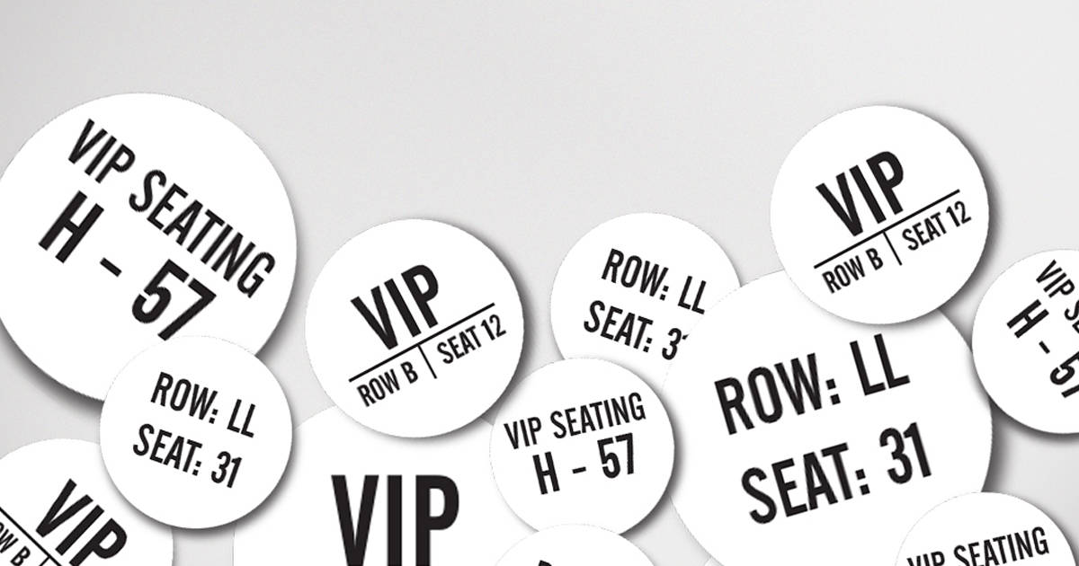 Temporary Seating Plan Stickers | Seating Plan Labels | Secprint